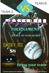 summer baseball camp flyer advertising templa Template | PosterMyWall