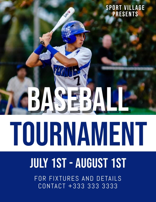 Baseball tournament Template | PosterMyWall