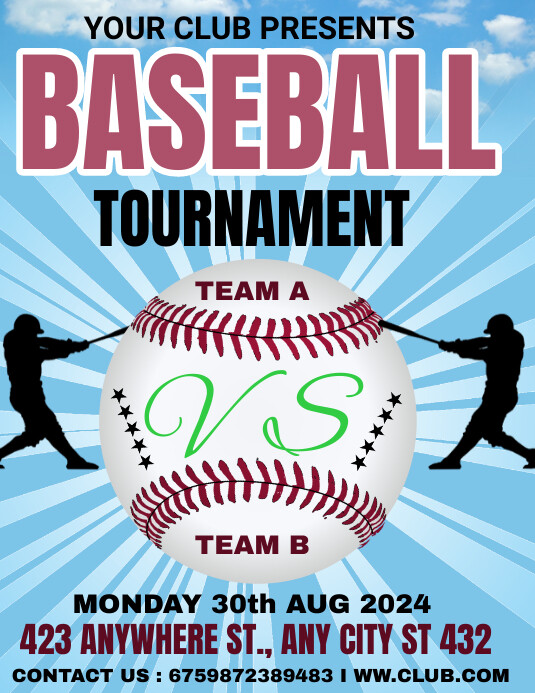 Copy of baseball tournament flyer | PosterMyWall