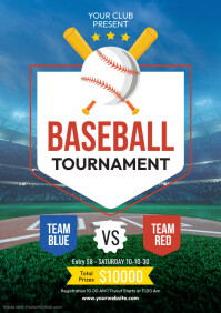 Baseball Tournament Flyer Template | PosterMyWall