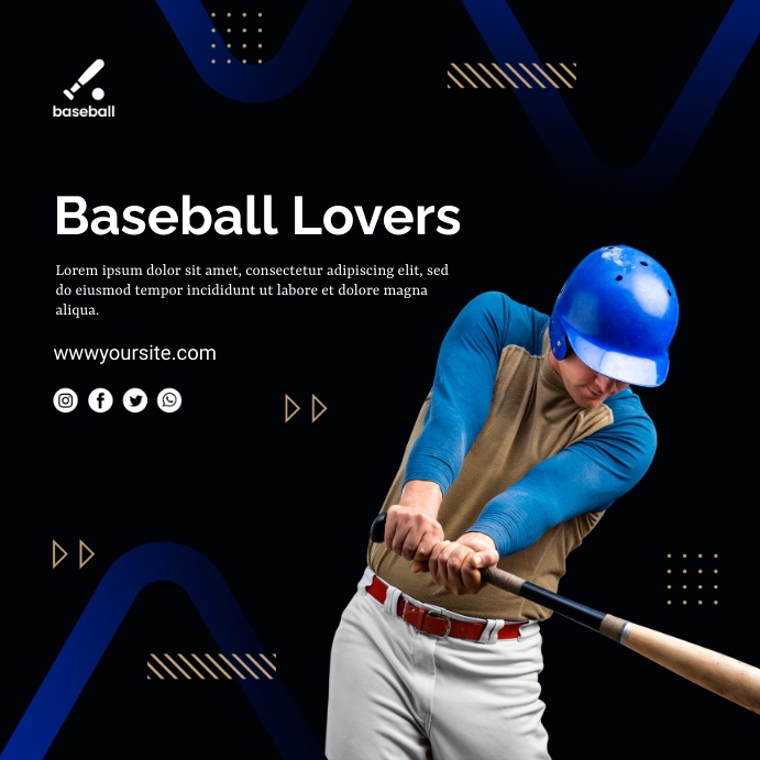 BASEBALL TOURNAMENT INSTRAGRAM TEMPLATE | PosterMyWall