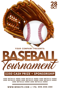 BASEBALL POSTER Template | PosterMyWall