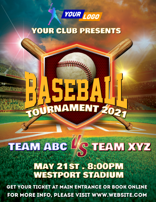 Baseball tournament template | PosterMyWall