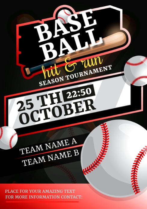 Copy of BASEBALL TOURNAMENT TEMPLATE | PosterMyWall