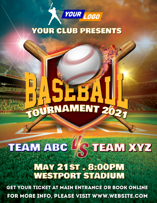 Baseball tournament template | PosterMyWall