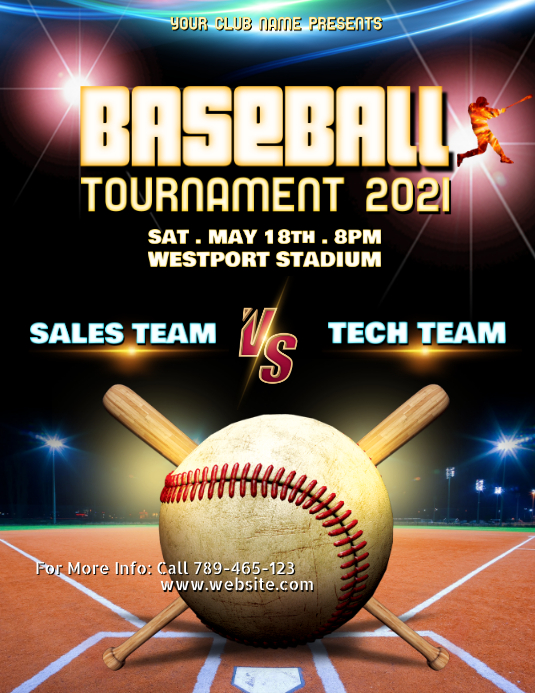 Baseball tournament template | PosterMyWall