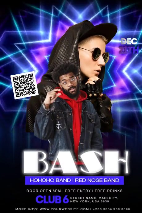Plantilla de Bash Night Party Video | PosterMyWall