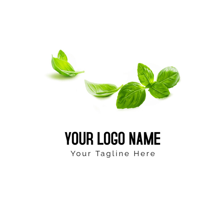 Basil Pesto Leaf Pianta Aromatica Logo Template | PosterMyWall