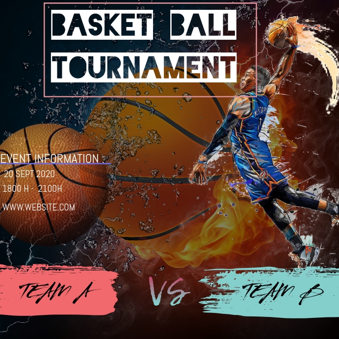 BASKET BALL Template | PosterMyWall
