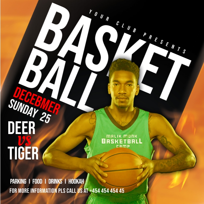 basket ball flyer Template | PosterMyWall