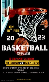 March madness basketball match poster Template | PosterMyWall