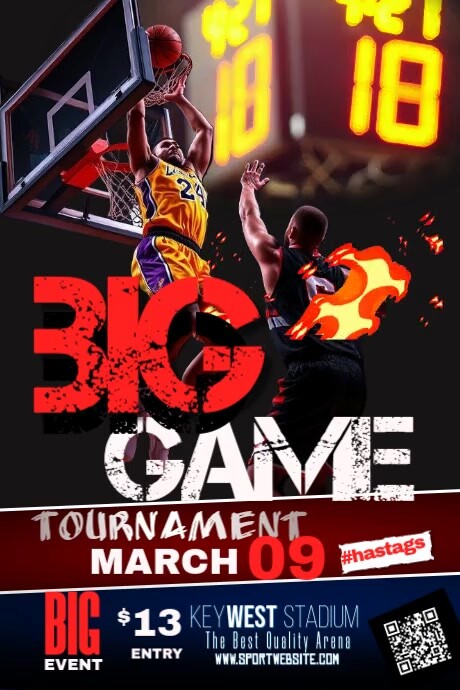 Copy of Basketball Big Game Poster | PosterMyWall