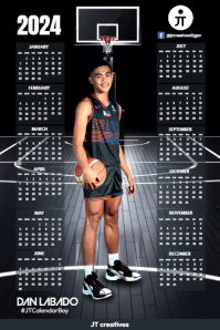 Basketball Calendar 2023 Template | PosterMyWall