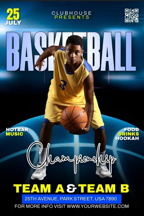 Basketball Championship Template | PosterMyWall