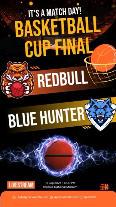 Basketball Cup Final Template | PosterMyWall