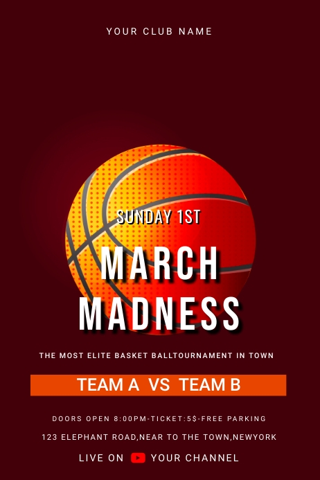 basketball Template | PosterMyWall