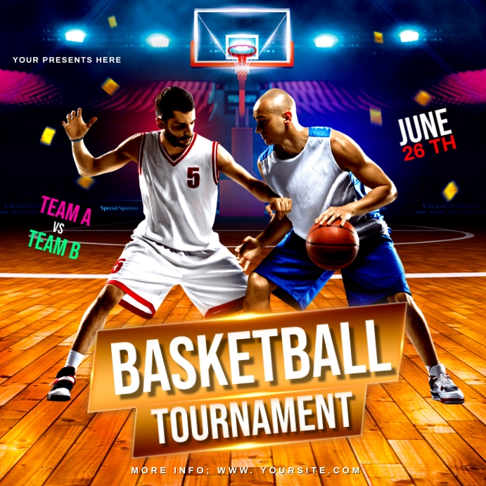 BASKETBALL Template | PosterMyWall
