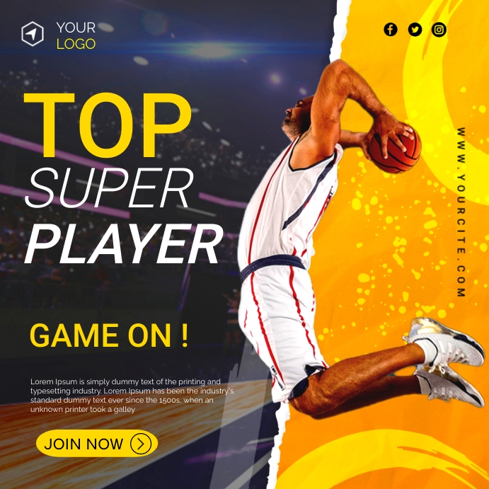 basketball Template | PosterMyWall