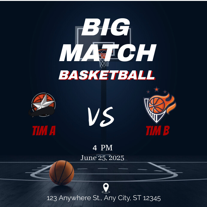 Basketball Template | PosterMyWall