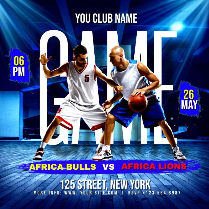 BASKETBALL Template | PosterMyWall