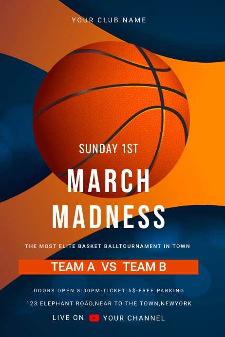 basketball Template | PosterMyWall