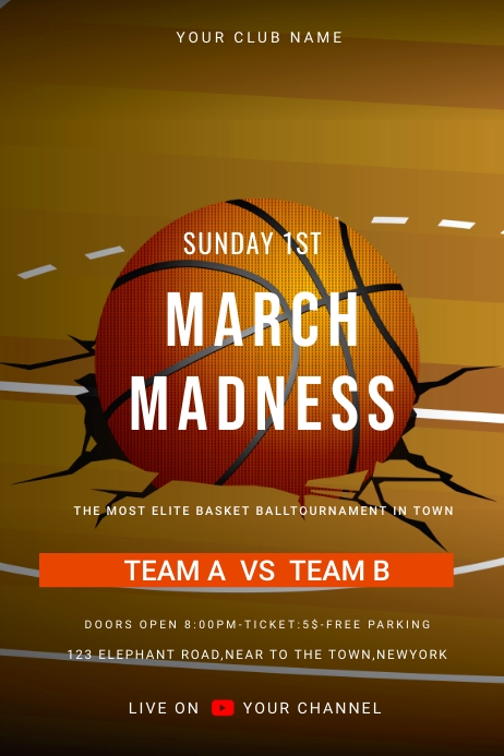 basketball Template | PosterMyWall