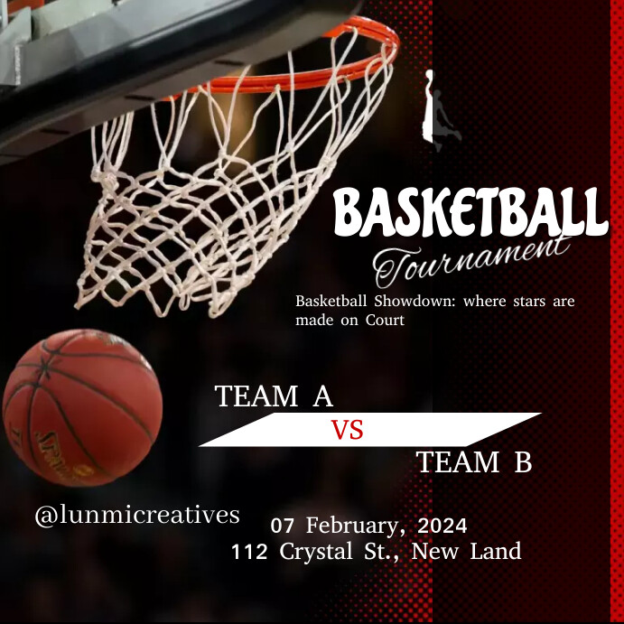 Basketball Template | PosterMyWall