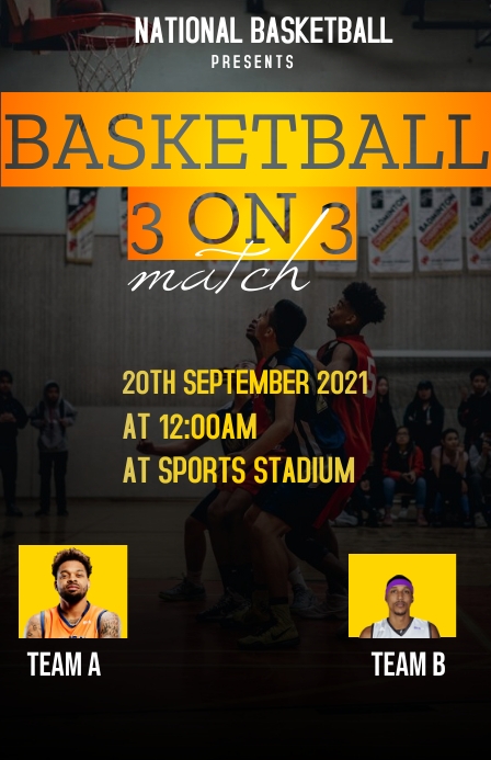 Basketball Template | PosterMyWall