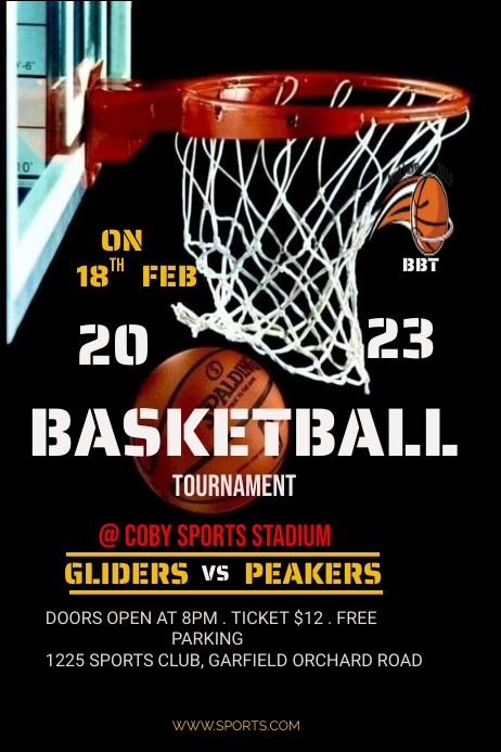 basketball Template | PosterMyWall