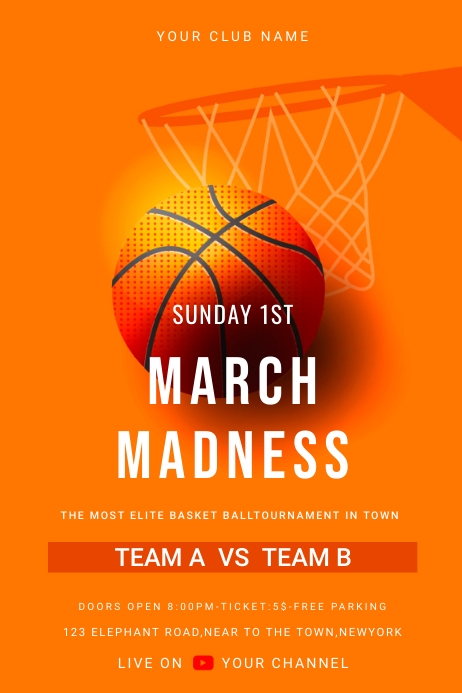 basketball Template | PosterMyWall