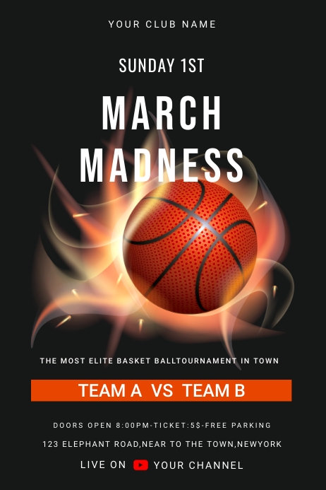 basketball Template | PosterMyWall