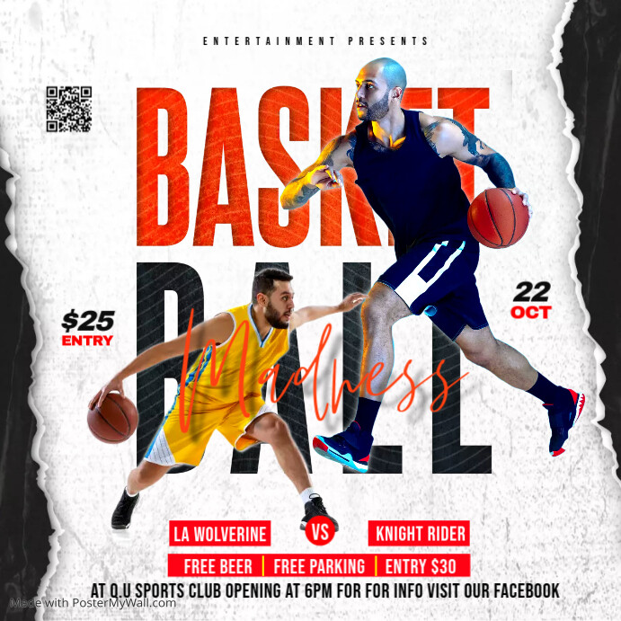 BASKETBALL Template | PosterMyWall
