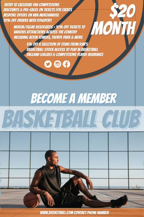 basketball Template | PosterMyWall