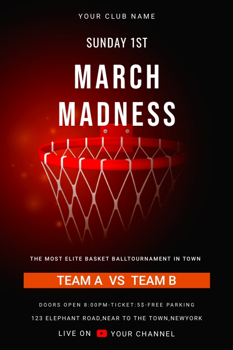 basketball Template | PosterMyWall