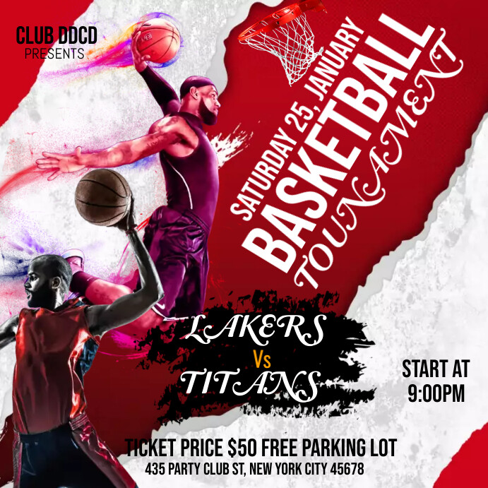 BASKETBALL Template | PosterMyWall