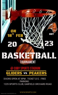 March madness basketball match poster Template | PosterMyWall