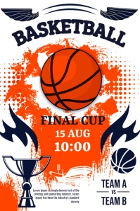 BASKETBALL TOURNAMENT POSTER 2 Template | PosterMyWall