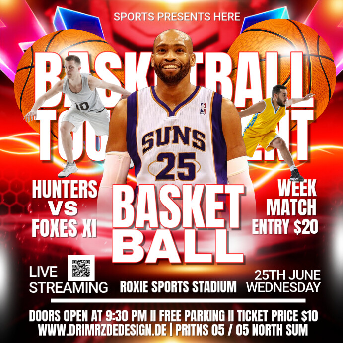 Plantilla de BASKETBALL | PosterMyWall