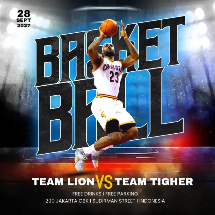 Basketball Template | PosterMyWall