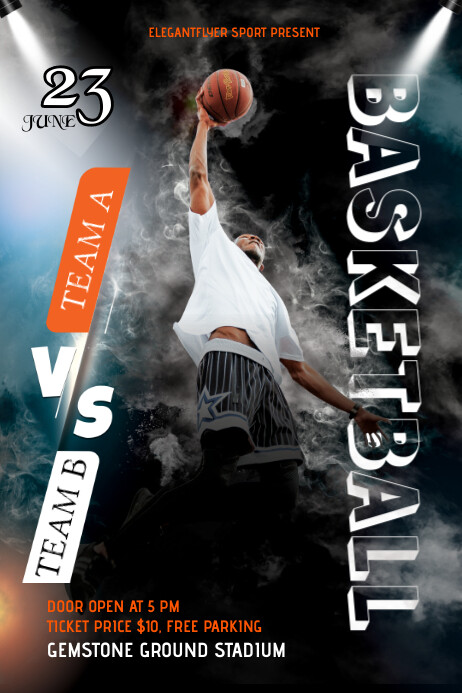 Plantilla de Basketball | PosterMyWall
