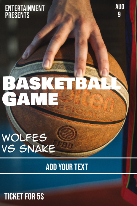 Basketball Template | PosterMyWall