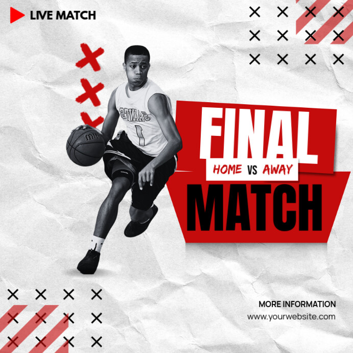 Plantilla de Basketball final match Instagram post | PosterMyWall