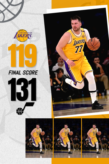 Copy of Basketball Final Score Poster Design Flyer | PosterMyWall