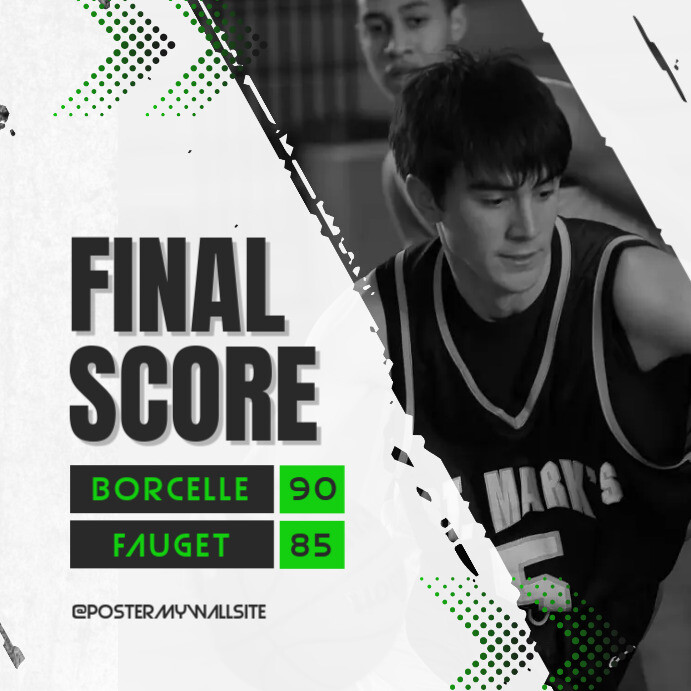 Basketball Final Score template | PosterMyWall