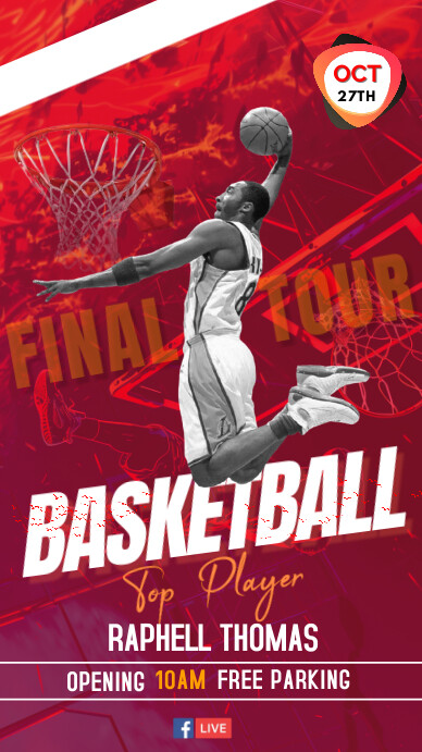 BASKETBALL FINAL TOUR POSTER Template | PosterMyWall