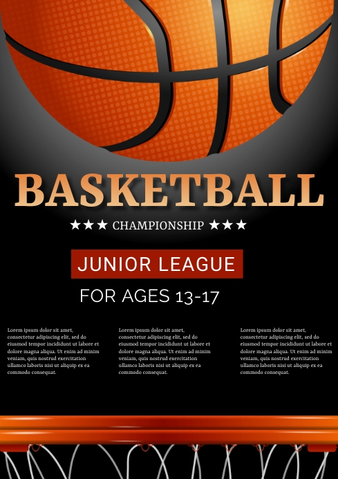 Plantilla de BASKETBALL FLAYER TEMPLATE | PosterMyWall