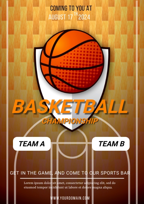 Plantilla de BASKETBALL FLAYER TEMPLATE | PosterMyWall