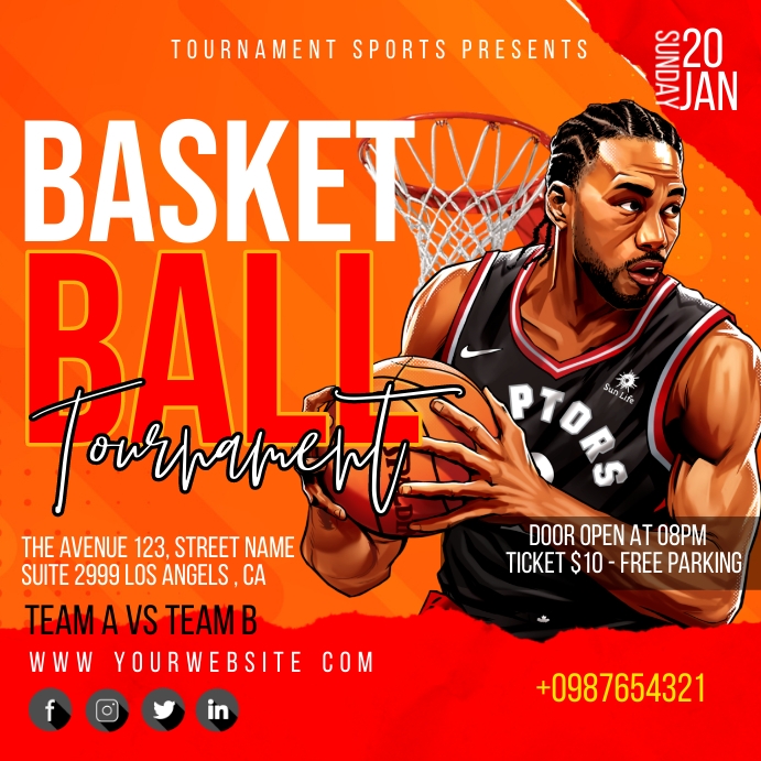 Basketball flyer (1) Template | PosterMyWall