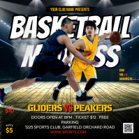 basketball matchday flyer Template | PosterMyWall