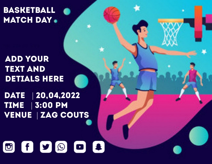 Basketball flyer Template | PosterMyWall